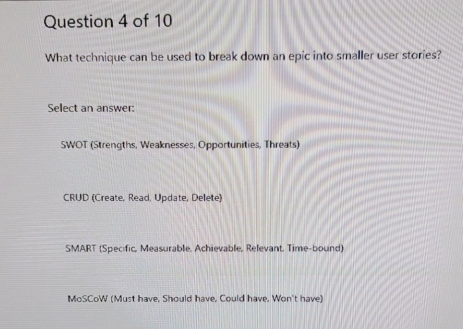 What technique can be used to break down an | StudyX