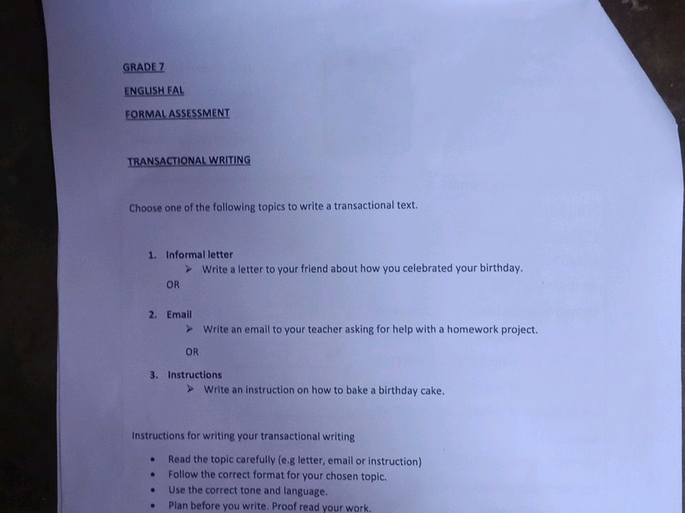 Choose one of the following topics to write | StudyX