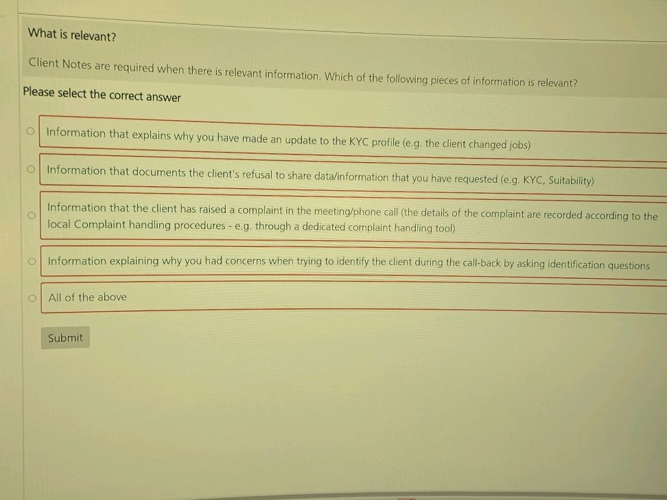 What is relevant? Client Notes are required | StudyX