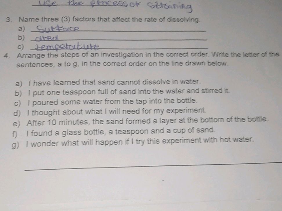3. Name three (3) factors that affect the | StudyX