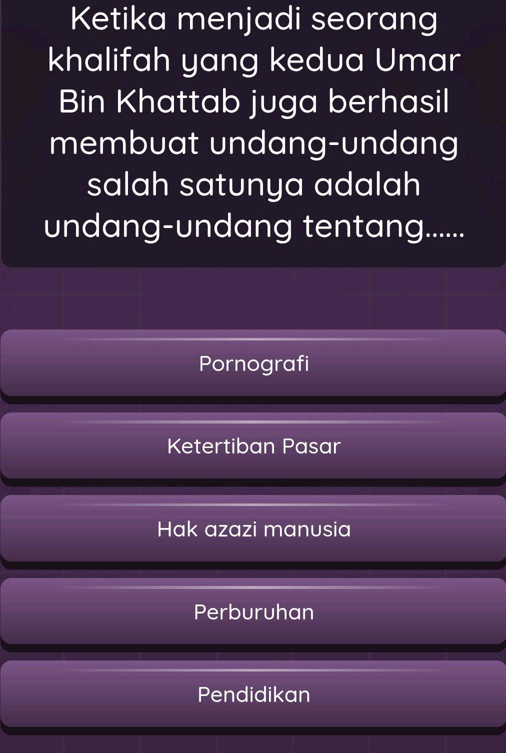Ketika Menjadi Seorang Khalifah Yang Kedua Studyx