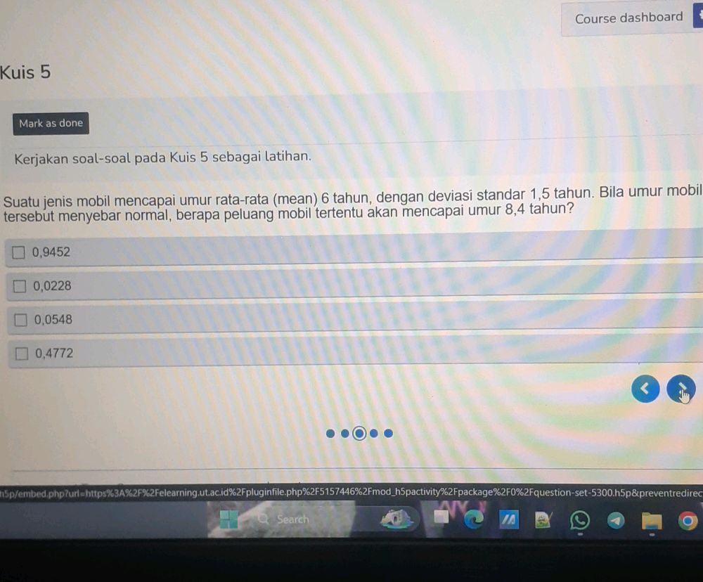 Suatu jenis mobil mencapai umur rata-rata | StudyX