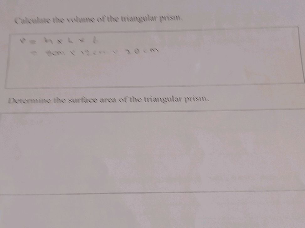 Calculate the volume of the triangular | StudyX