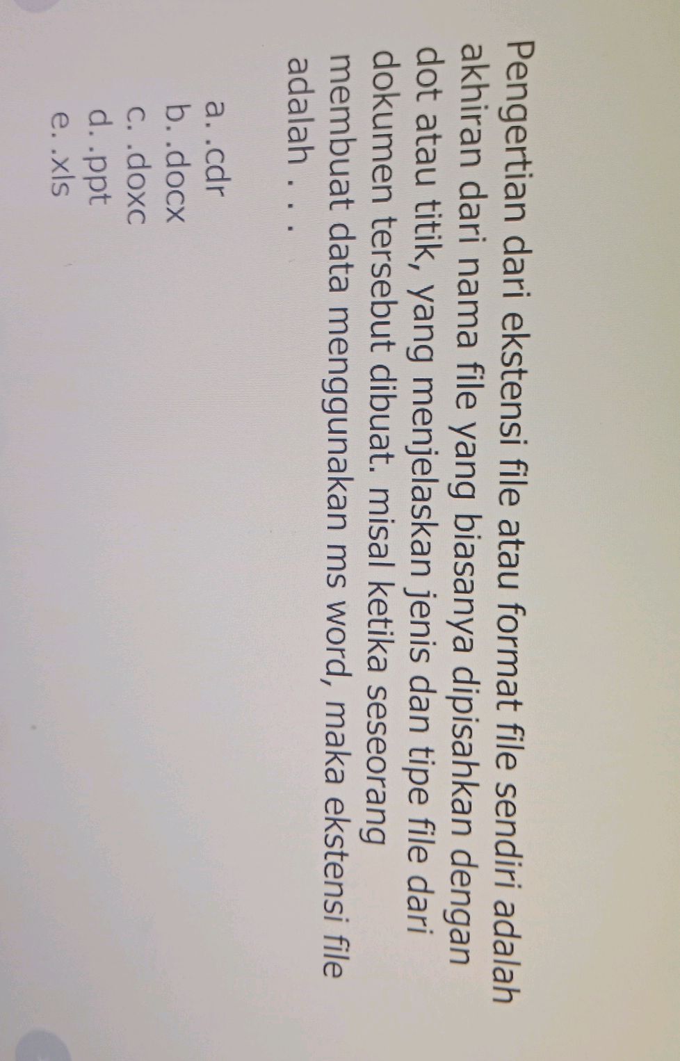 Pengertian dari ekstensi file atau format | StudyX