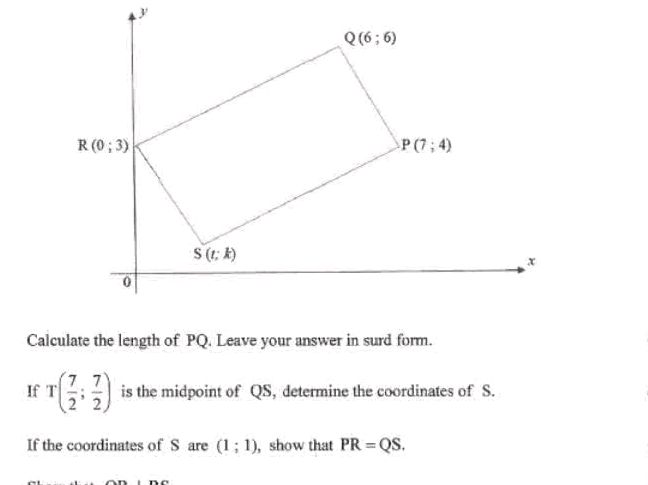 Calculate the length of PQ. Leave your | StudyX