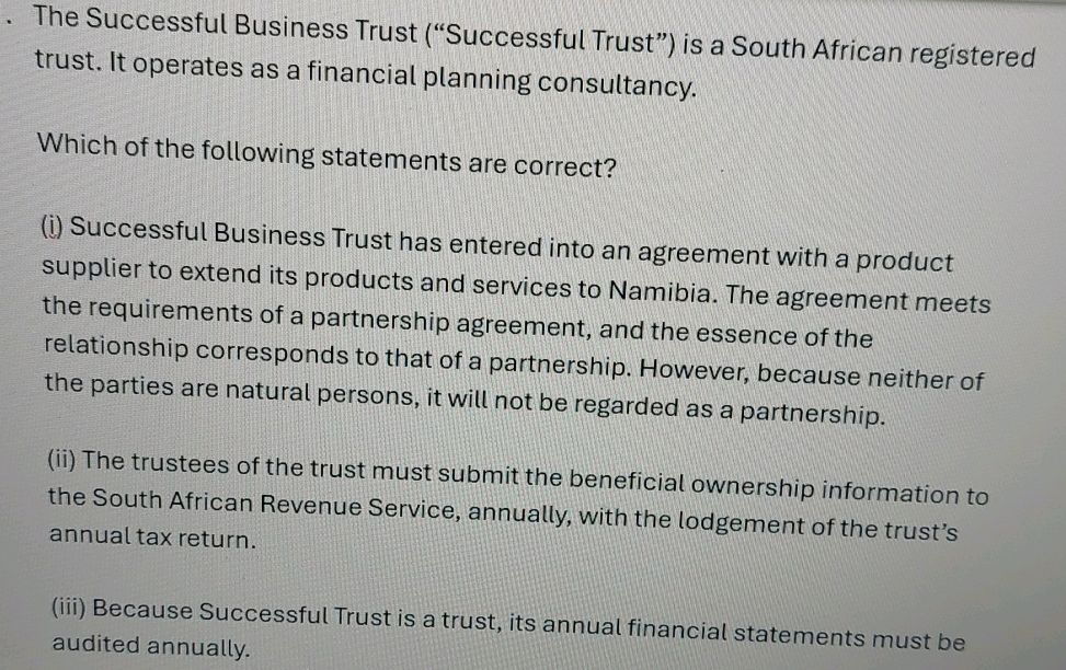 The Successful Business Trust ("Successful