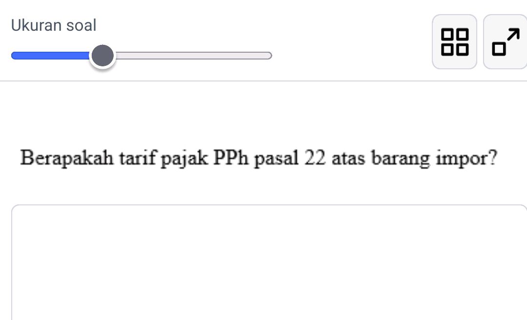 Berapakah tarif pajak PPh pasal 22 atas | StudyX