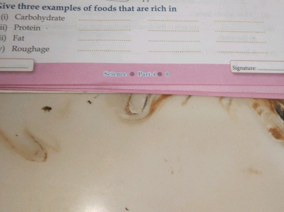 Give three examples of foods that are rich | StudyX
