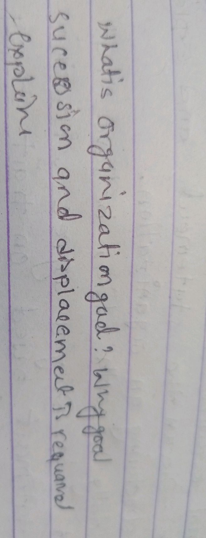 What's organization goal? Why goal | StudyX