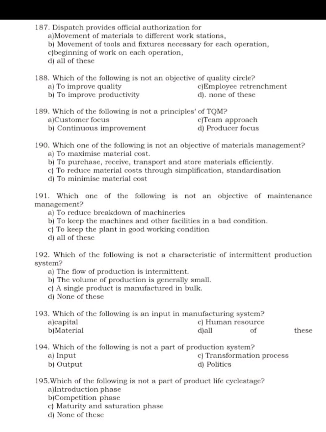 187. Dispatch provides official | StudyX