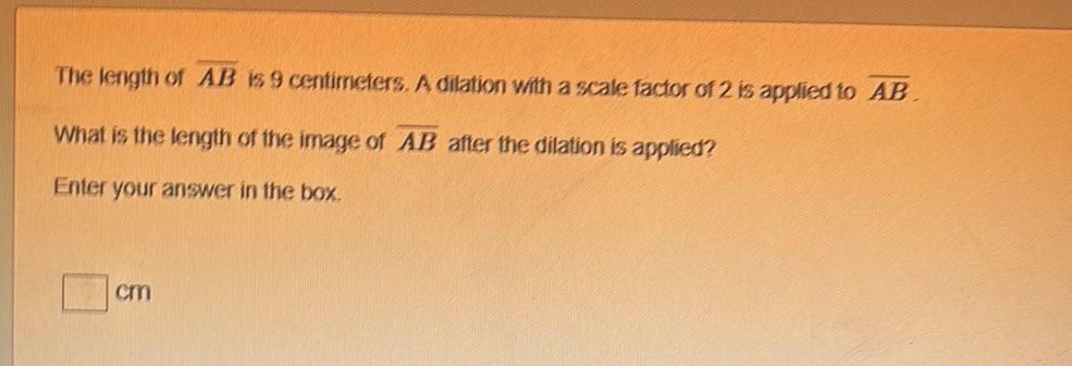 The length of $ {AB}$ is 9 centimeters. A | StudyX