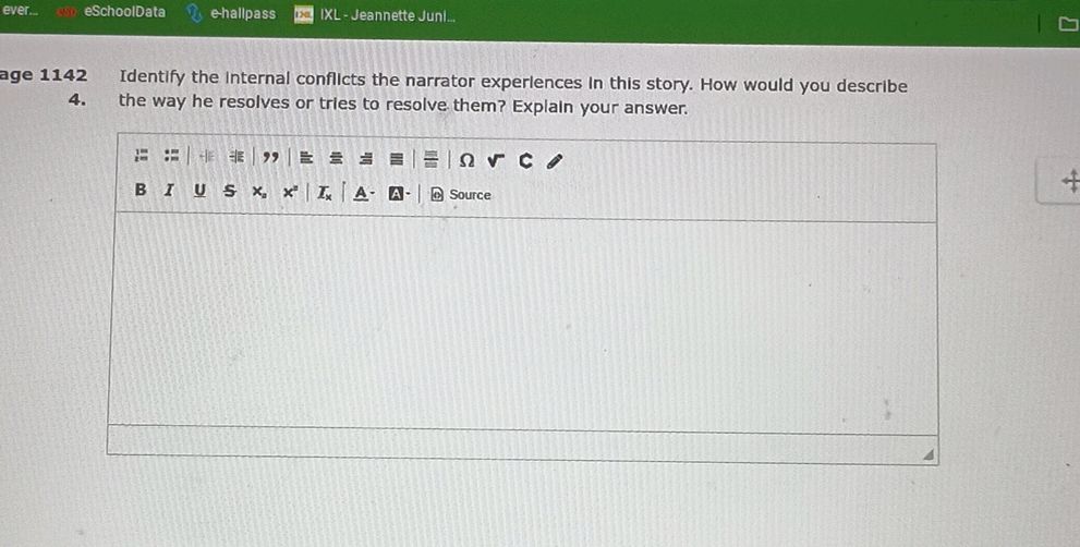 Identify the Internal conflicts the narrator | StudyX