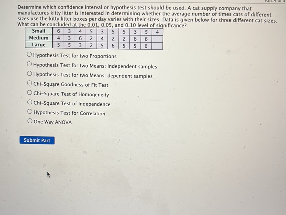 Determine which confidence interval or | StudyX