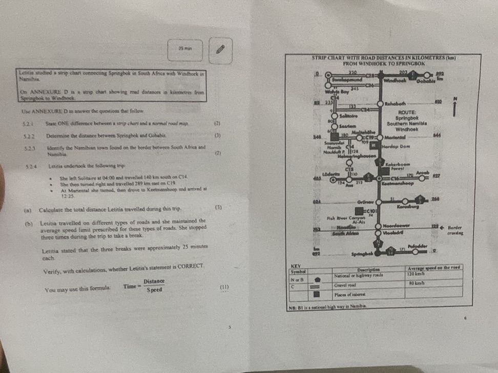 Letitia studied a strip chart connecting | StudyX