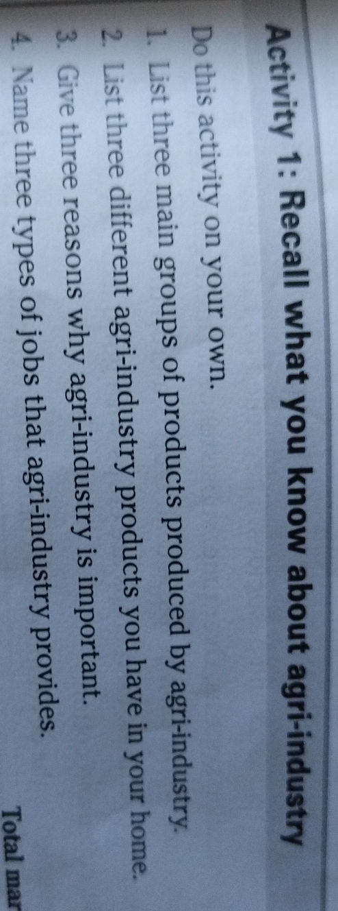 Do this activity on your own. 1. List three | StudyX