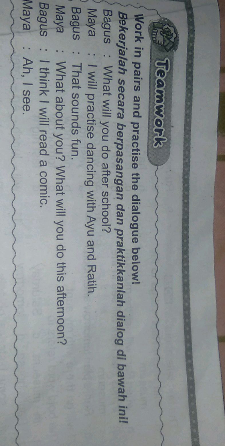 Work in pairs and practise the dialogue | StudyX