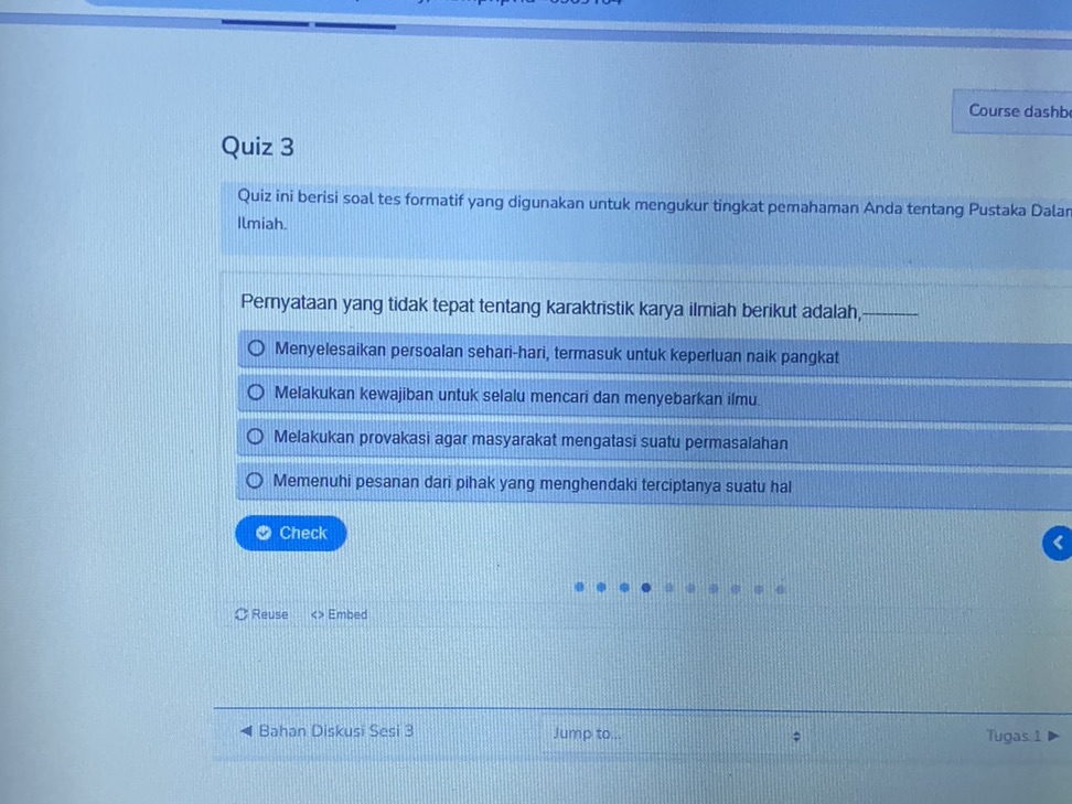 Pernyataan yang tidak tepat tentang | StudyX