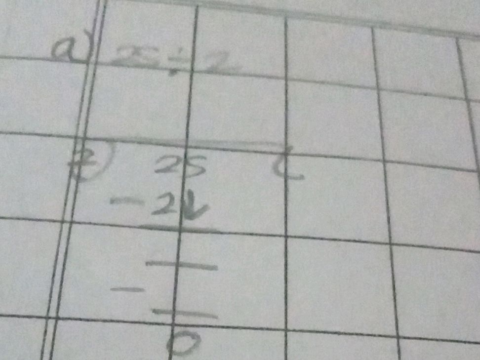 Division problem: 25 divided by 2 | StudyX