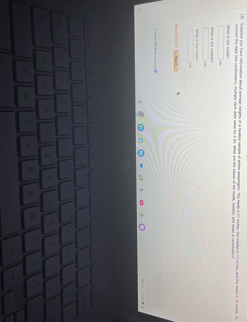 (d) Suppose you have information about | StudyX