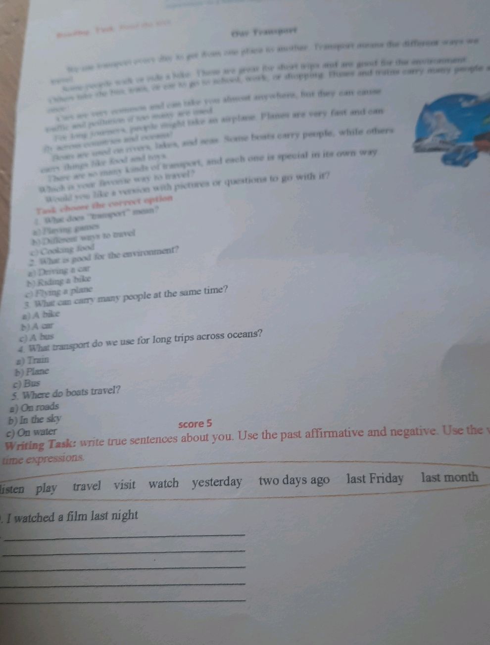 Task choose the correct option 1. What does | StudyX