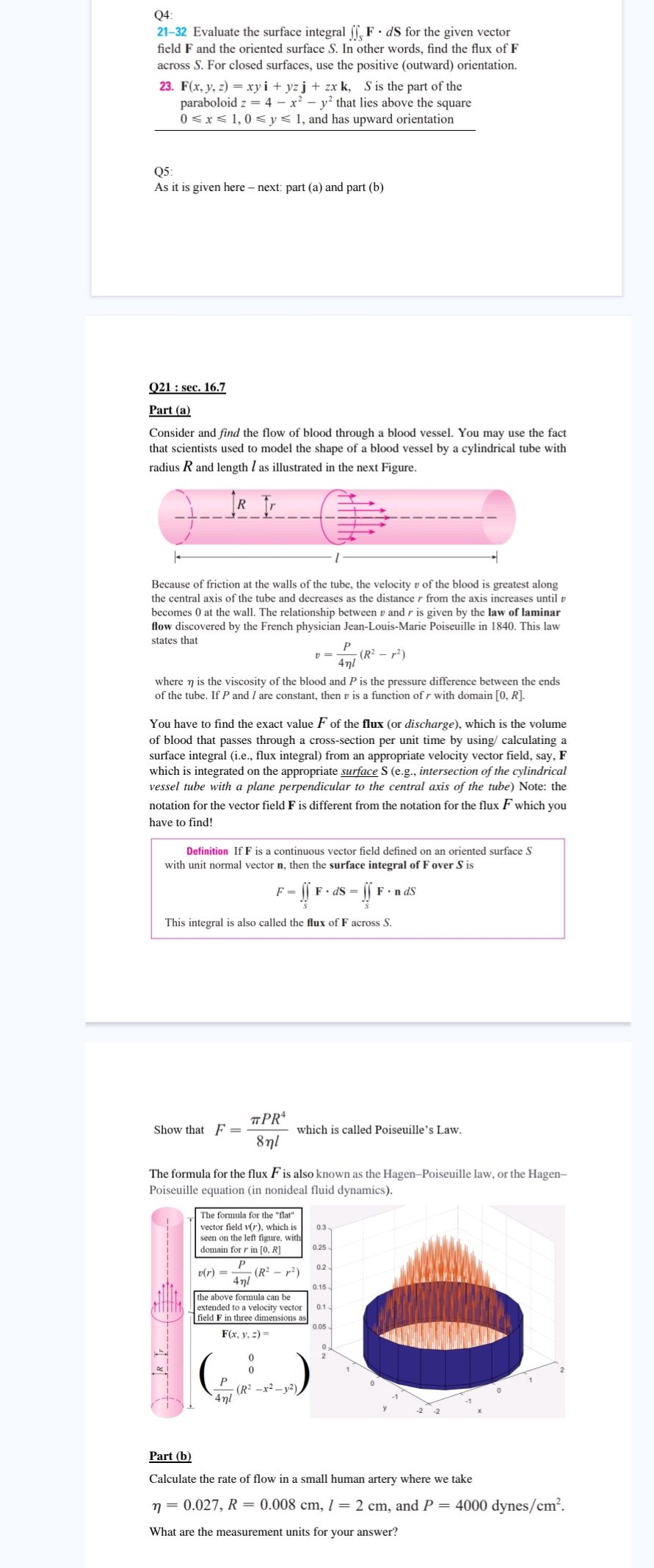 Q4: 21-32 Evaluate the surface integral | StudyX