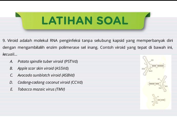 9. Viroid adalah molekul RNA penginfeksi | StudyX