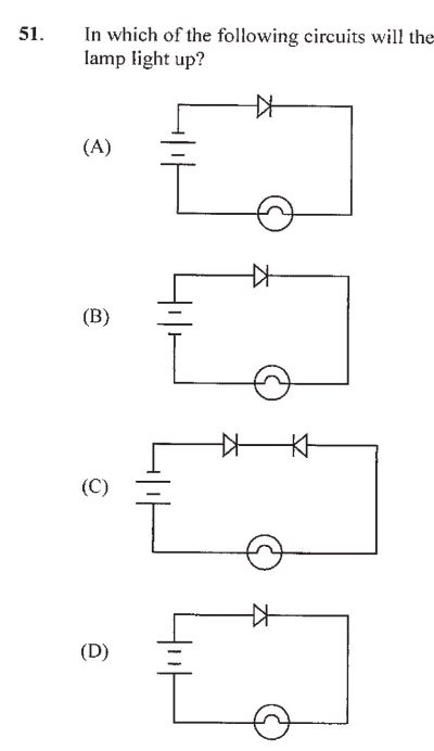 51. In which of the following circuits will | StudyX