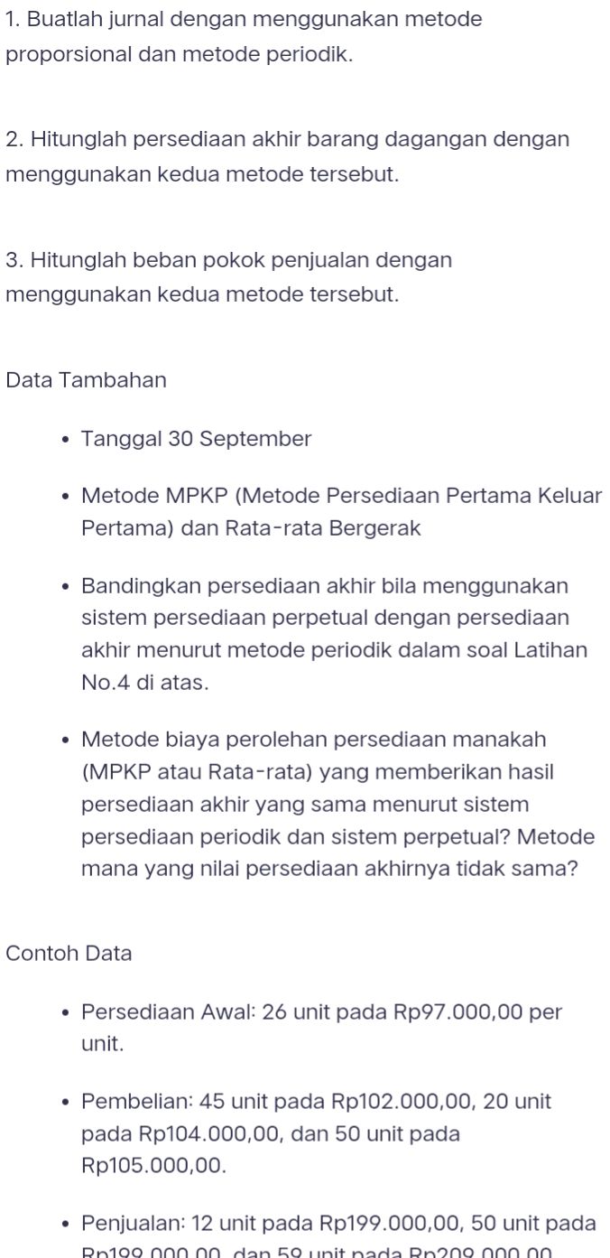 1. Buatlah jurnal dengan menggunakan metode | StudyX