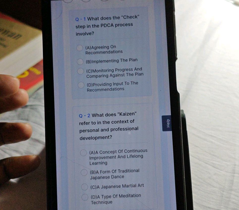 Q - 1 What does the "Check" step in the PDCA | StudyX