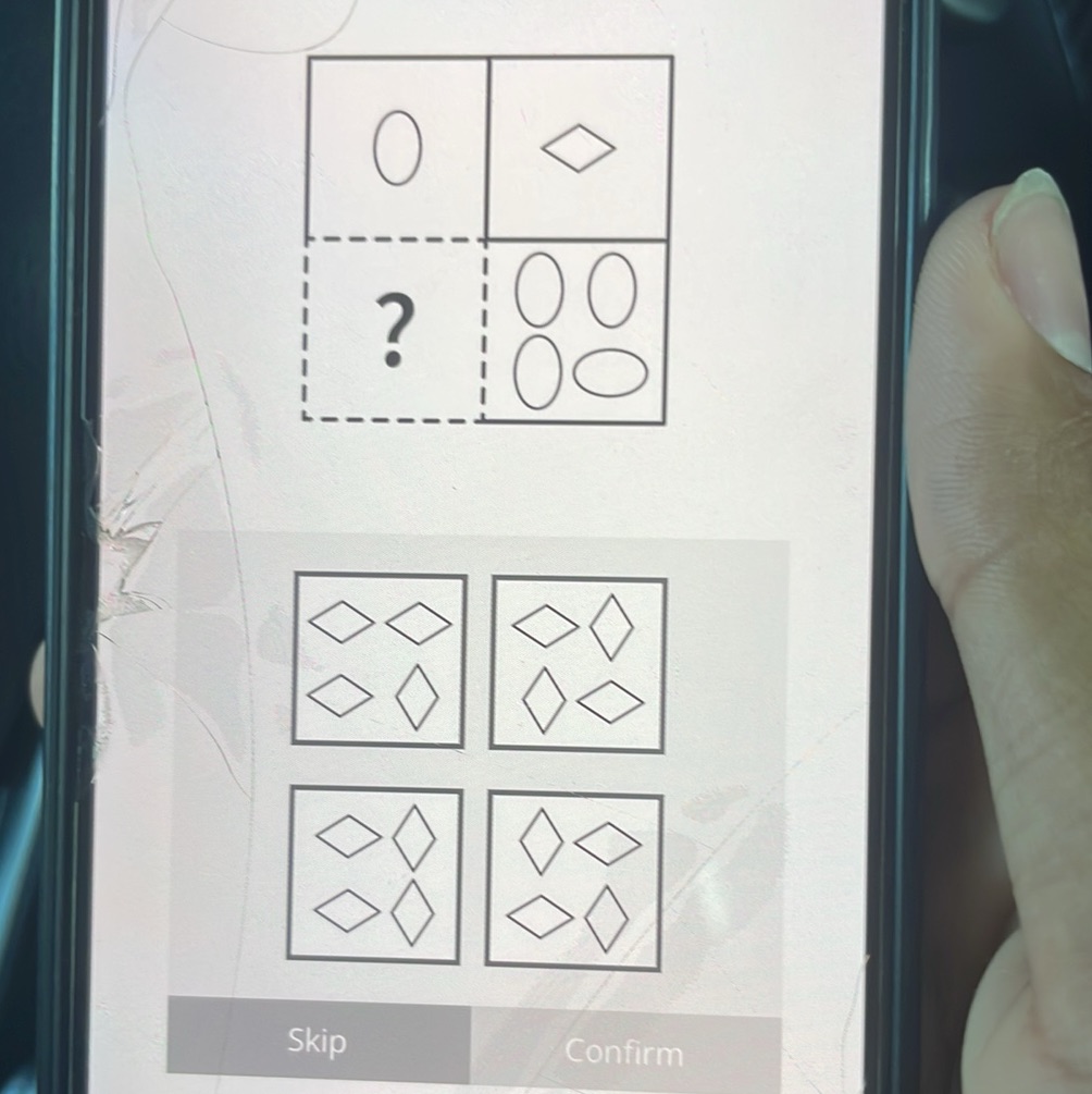 Which figure completes the pattern? | StudyX