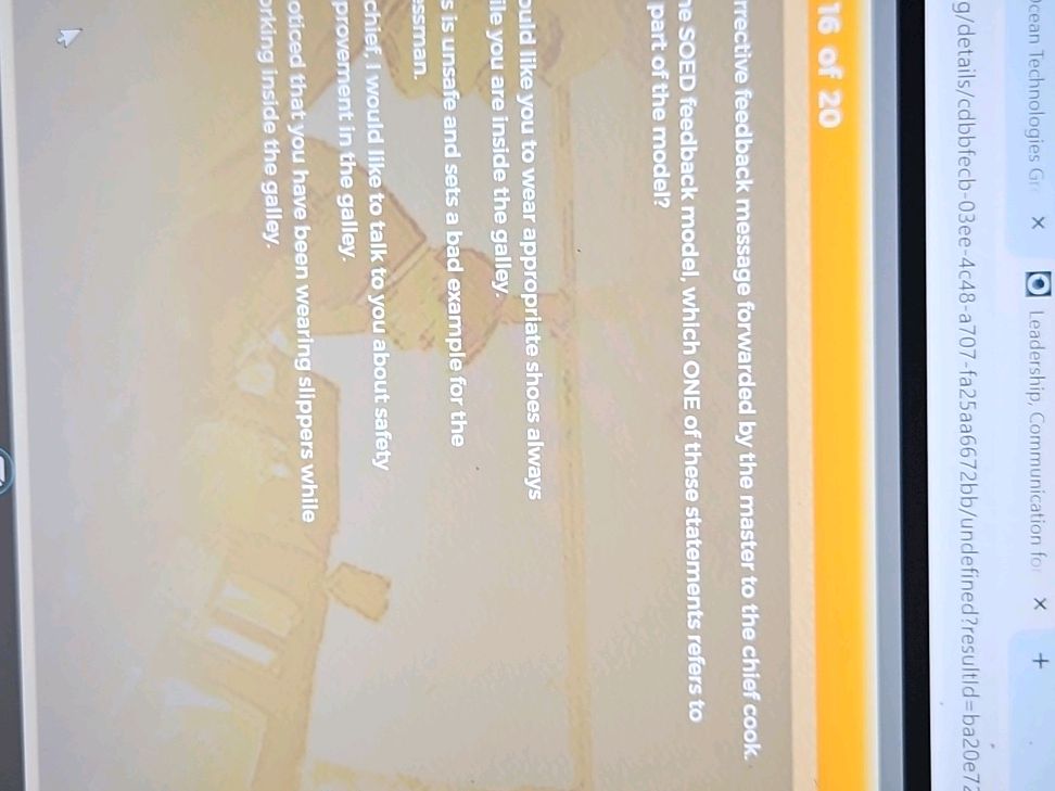 Corrective feedback message forwarded by the | StudyX