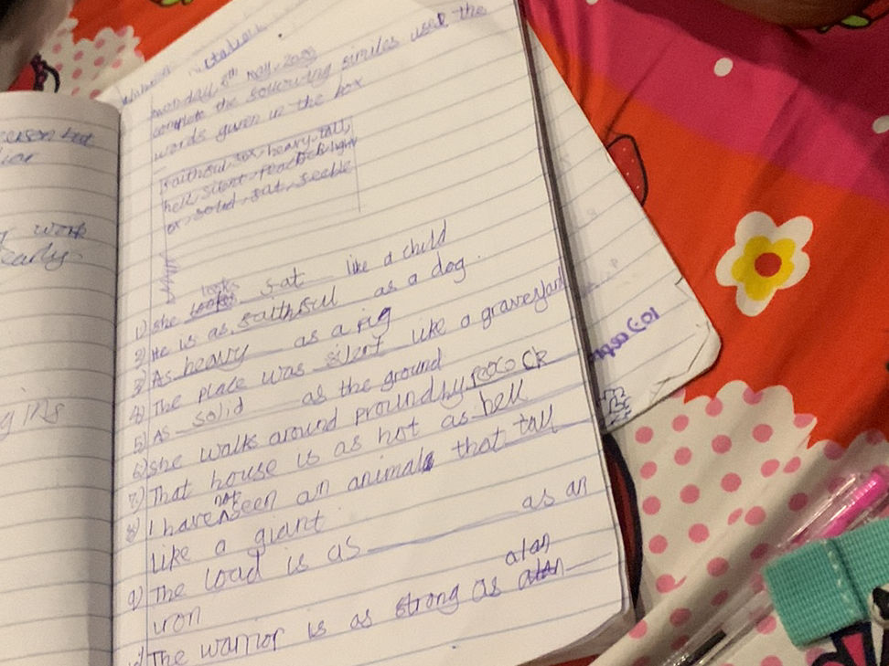 Complete the following similes using the | StudyX