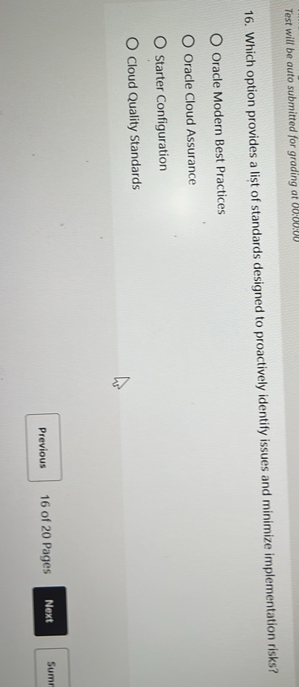 16. Which option provides a list of | StudyX