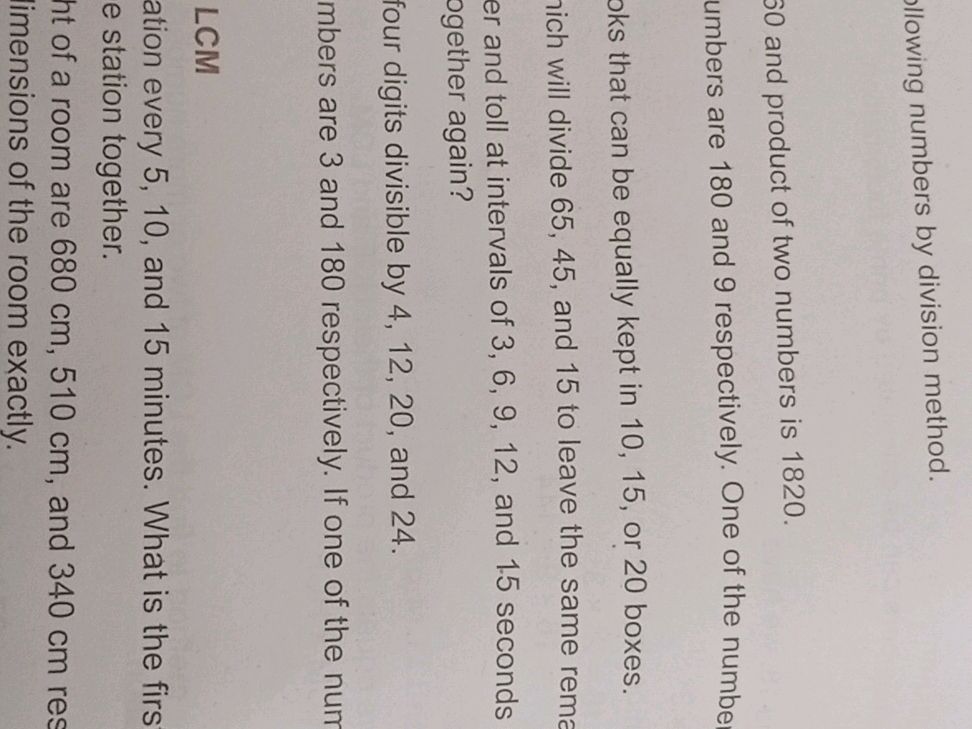 Following numbers by division method. 50 | StudyX