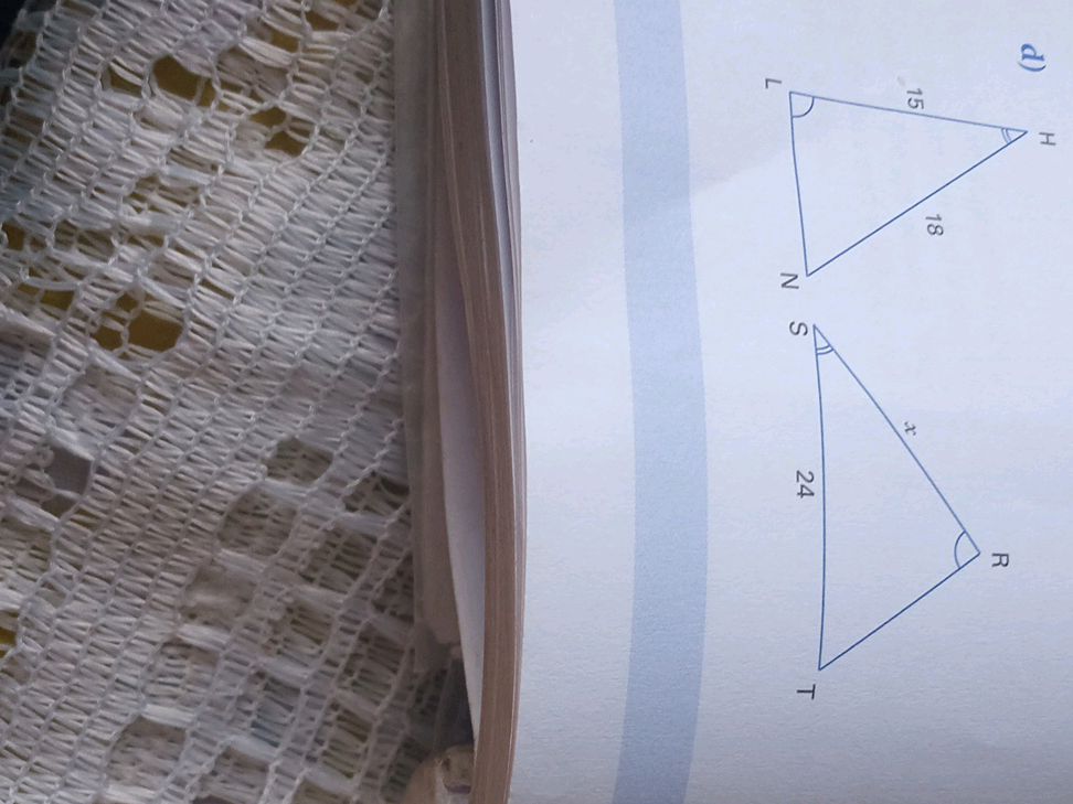 The image shows two triangles. The first | StudyX