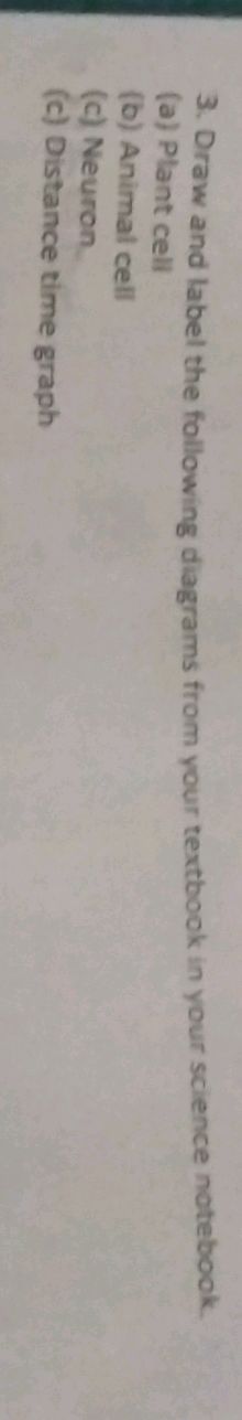 3. Draw and label the following diagrams | StudyX