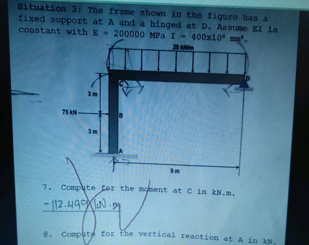 Situation 3: The frame shown in the figure | StudyX