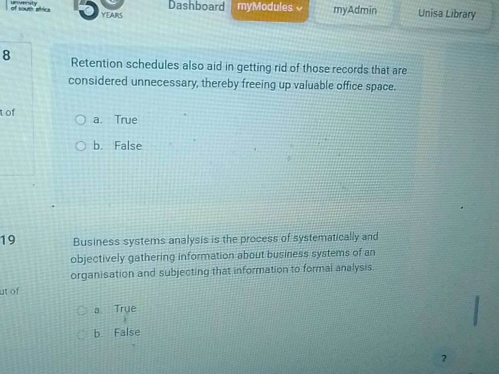 Retention schedules also aid in getting rid | StudyX
