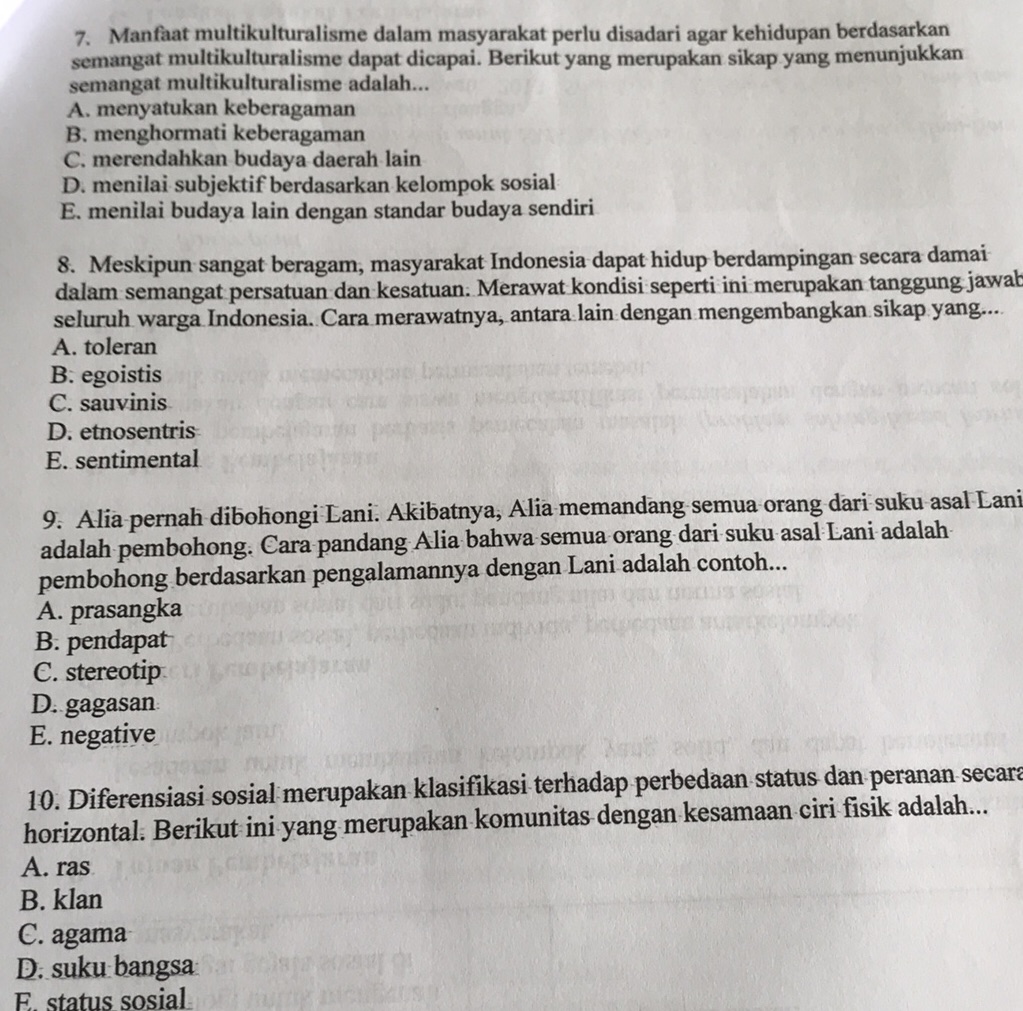 7. Manfaat multikulturalisme dalam | StudyX