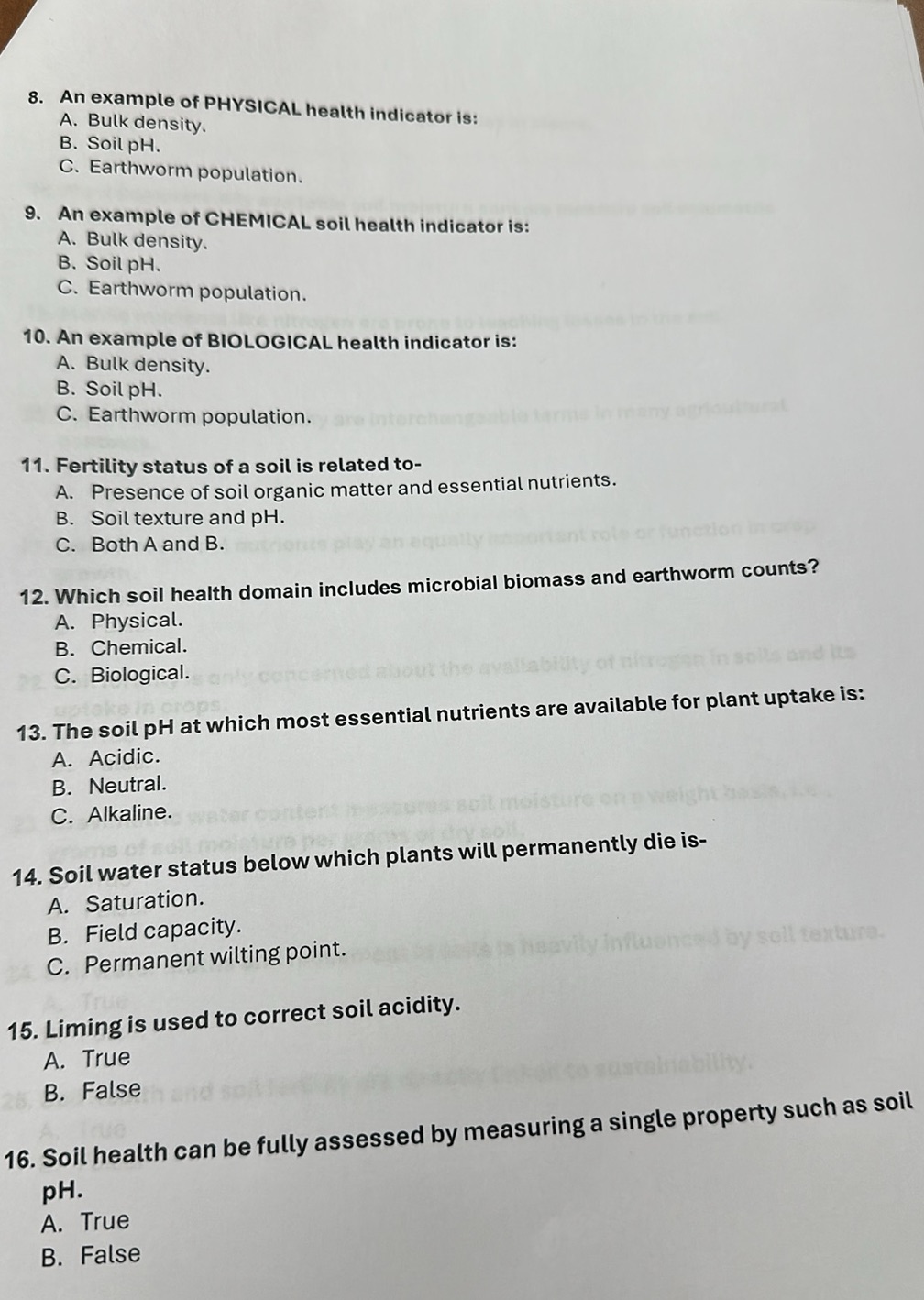 8. An example of PHYSICAL health indicator | StudyX