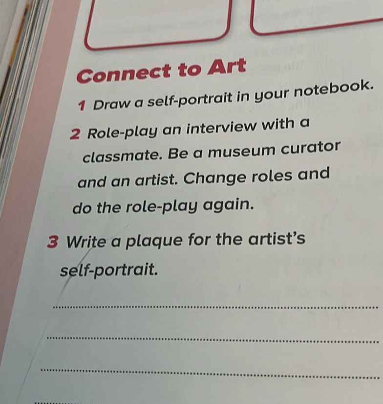 1 Draw a self-portrait in your notebook. 2 | StudyX