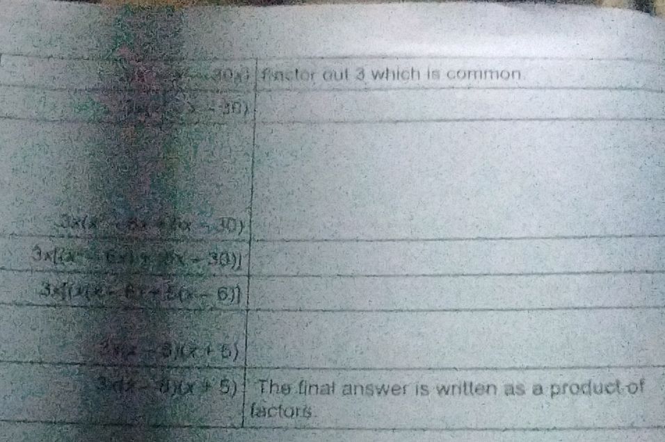 3x(x - 30) 3x(x - 30) 3x(x + 5)(x - 6) | StudyX