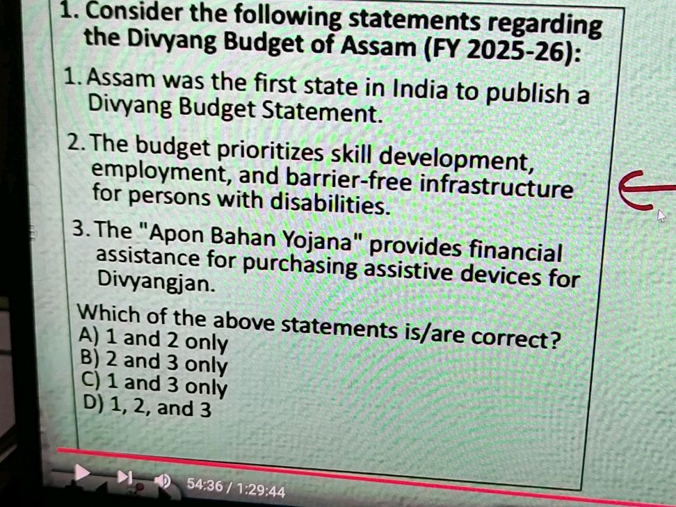 1. Consider the following statements | StudyX