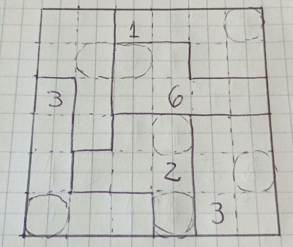 The image shows a grid with several shapes | StudyX