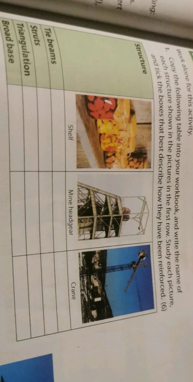 Copy the following table into your workbook, | StudyX