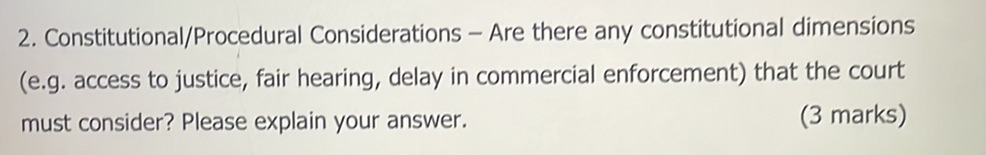 2. Constitutional/Procedural Considerations | StudyX