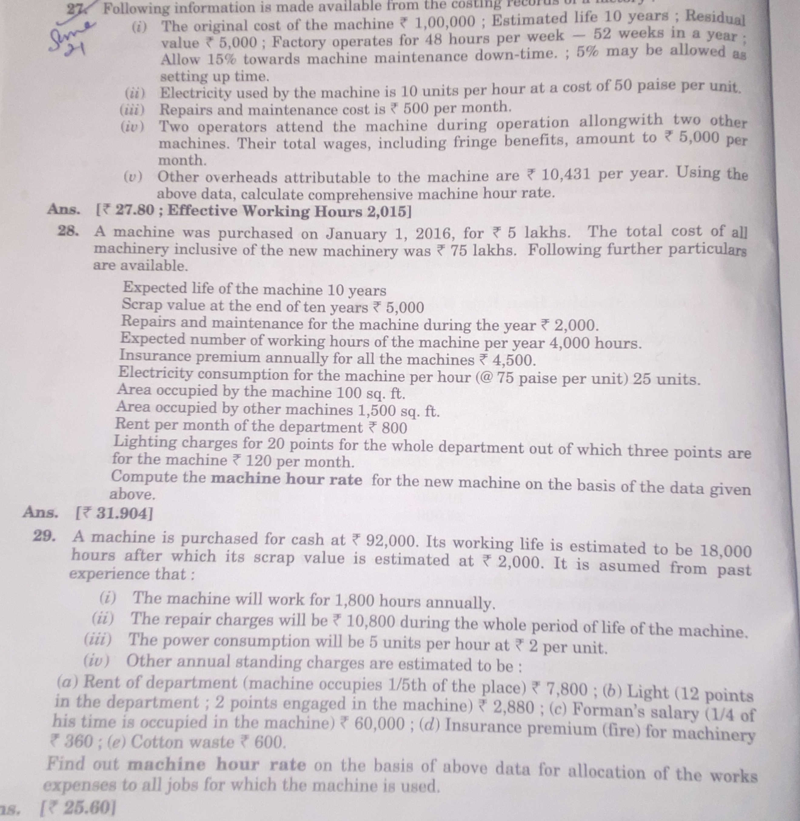 27. Following information is made available | StudyX