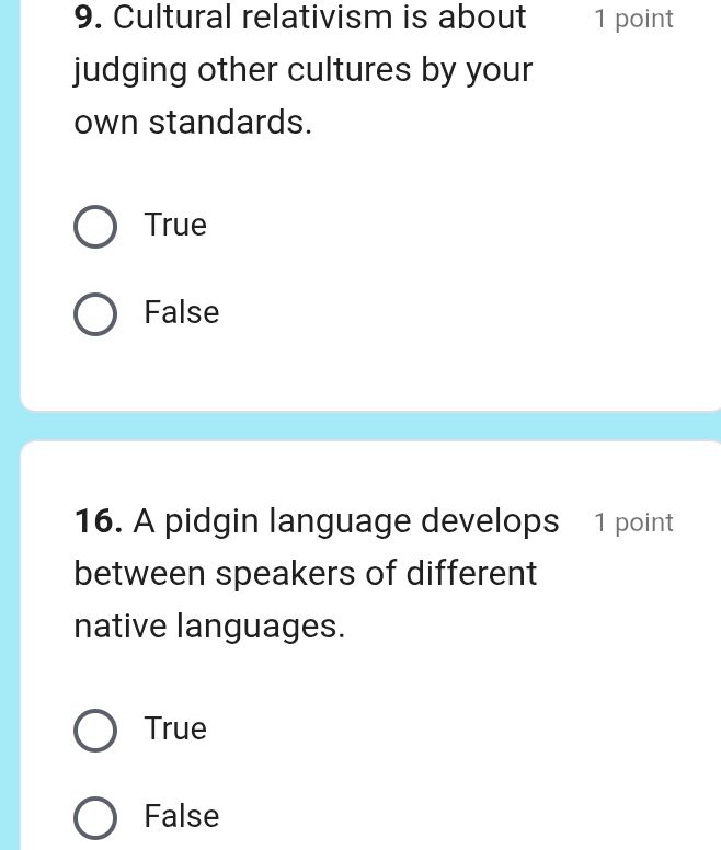 9. Cultural relativism is about judging | StudyX