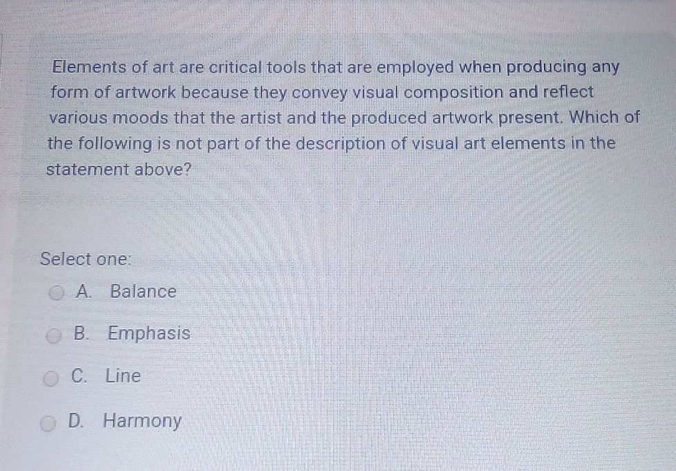 Elements of art are critical tools that are | StudyX