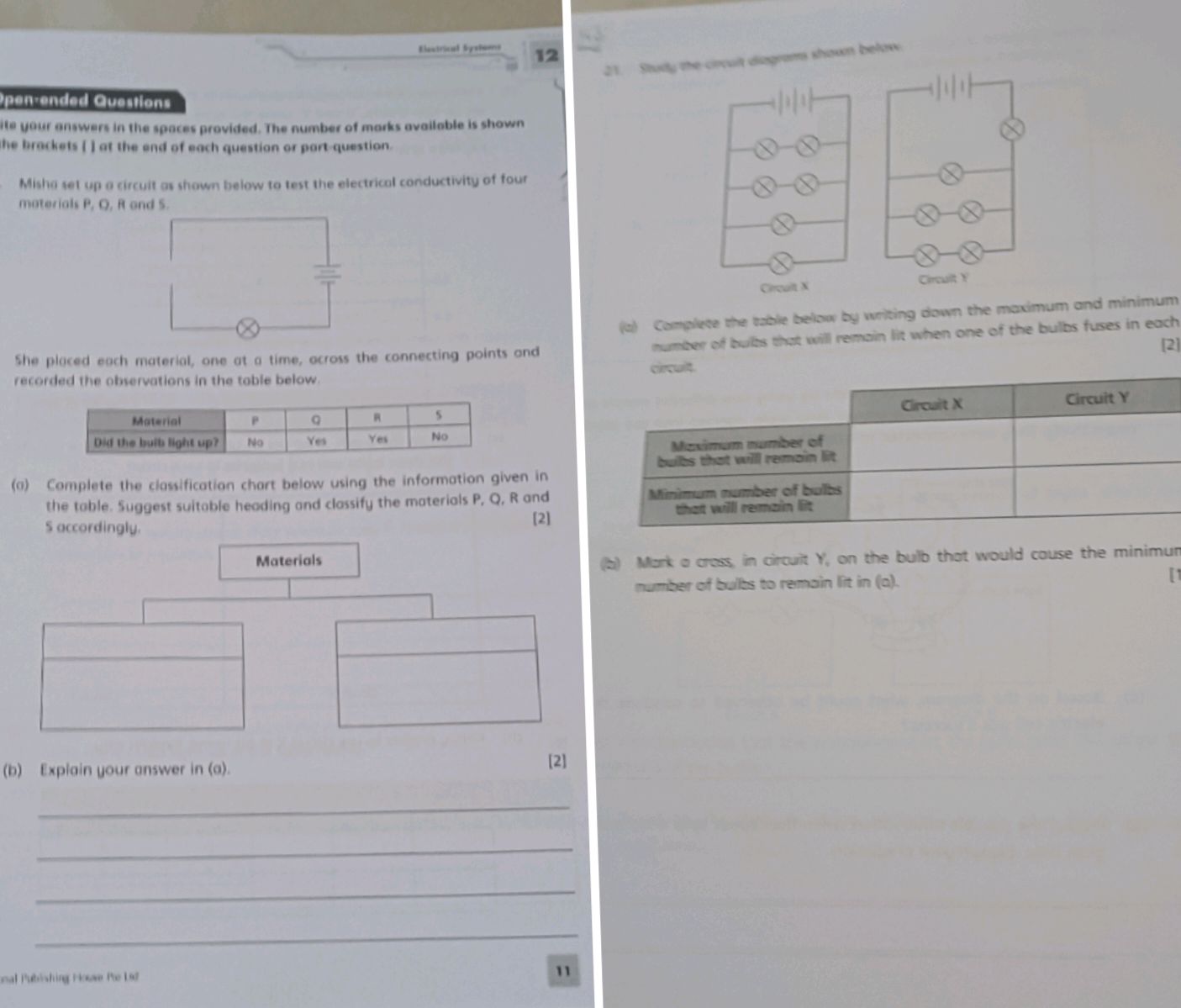 Misha set up a circuit as shown below to | StudyX
